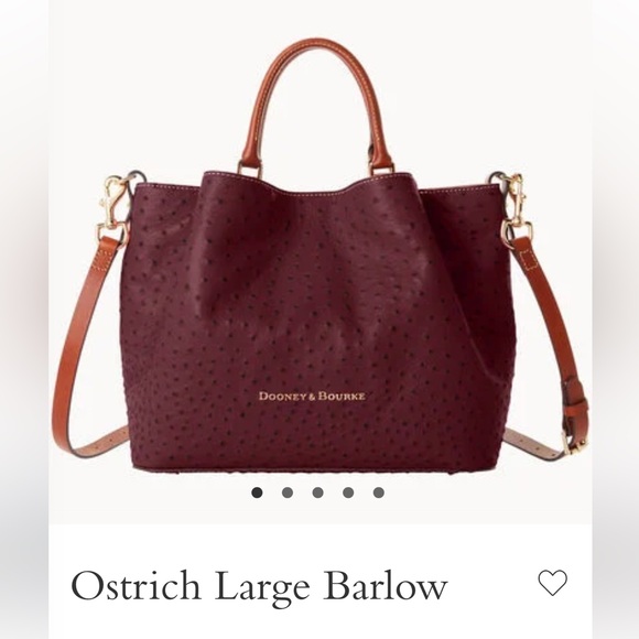 Dooney & Bourke | Bags | Dooney And Bourke Ostrich Large Barlow | Poshmark